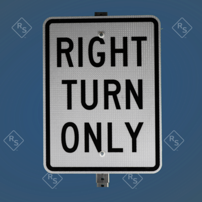 Right Turn Only Signs | R3-2aP | Rice Signs