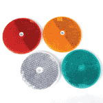 3 Inch White Acrylic Reflector With Center Hole