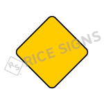 Yellow Diamond Object Markers | OM1-3 | Rice Signs