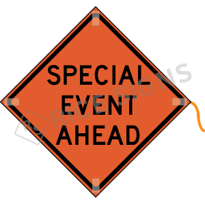 Special Event Ahead Roll-Up Signs | RU129 | Rice Signs